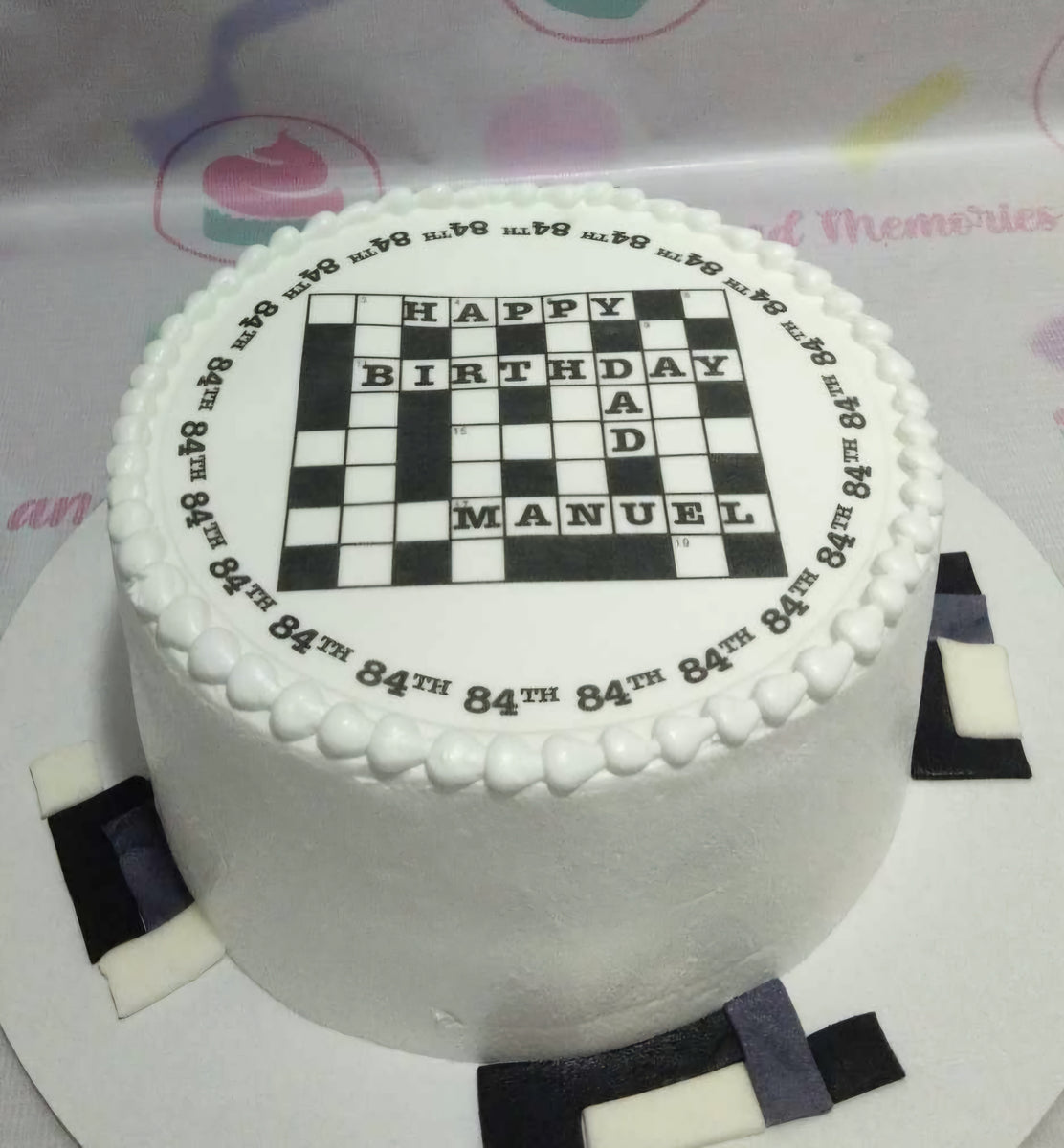 Crossword Puzzle Cake - 1001 – Cakes and Memories Bakeshop