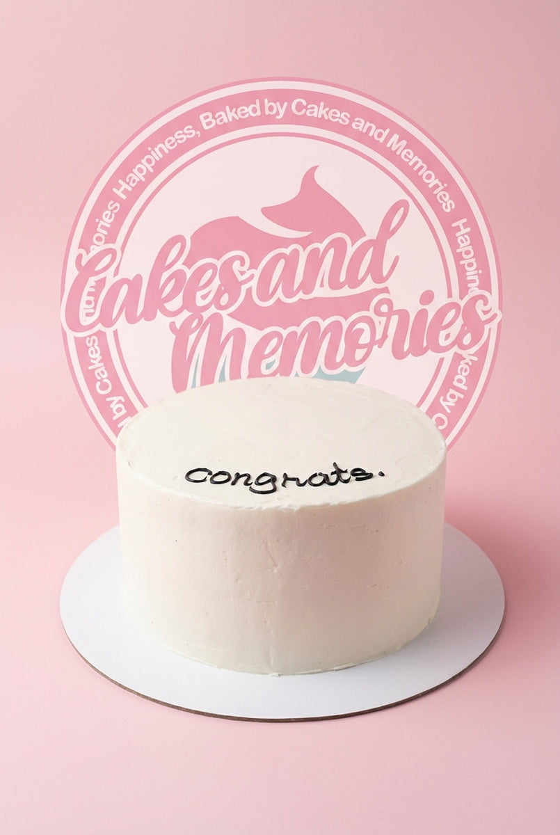Congratulations Cake - 1005 – Cakes and Memories Bakeshop