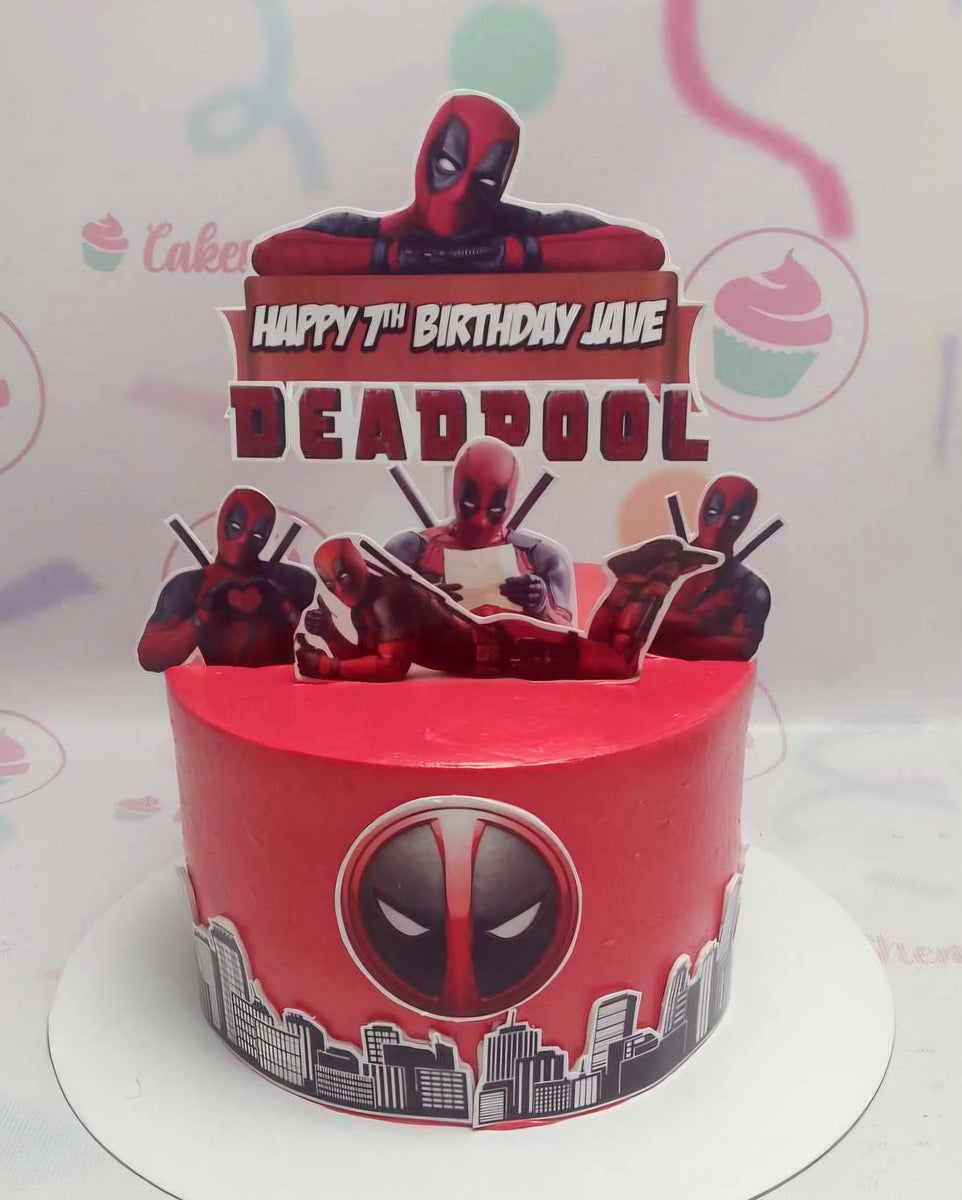 Deadpool Cake - 1002 – Cakes and Memories Bakeshop