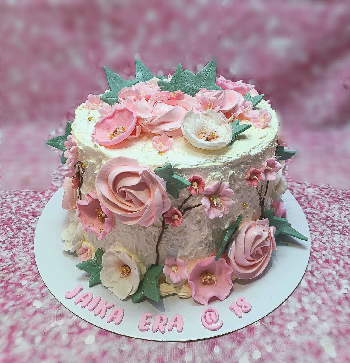 Floral Cake - 1342 – Cakes and Memories Bakeshop
