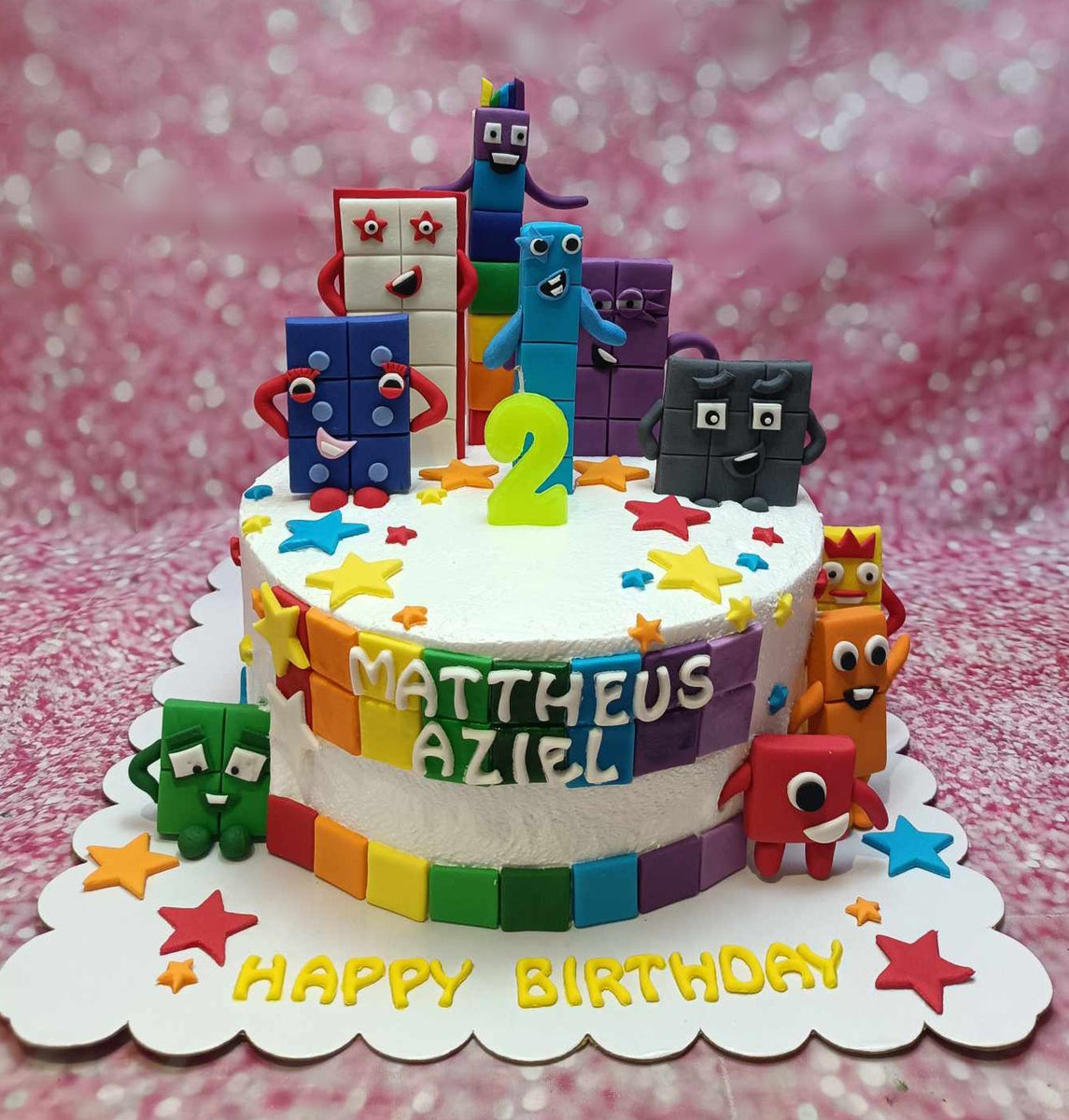 Number Blocks Cake - 1104 – Cakes and Memories Bakeshop