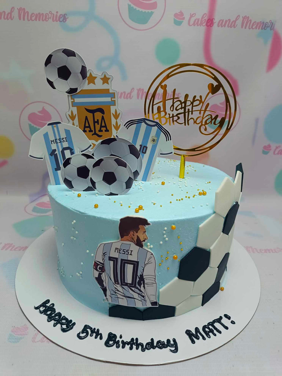 Soccer Cake - 1111 – Cakes and Memories Bakeshop