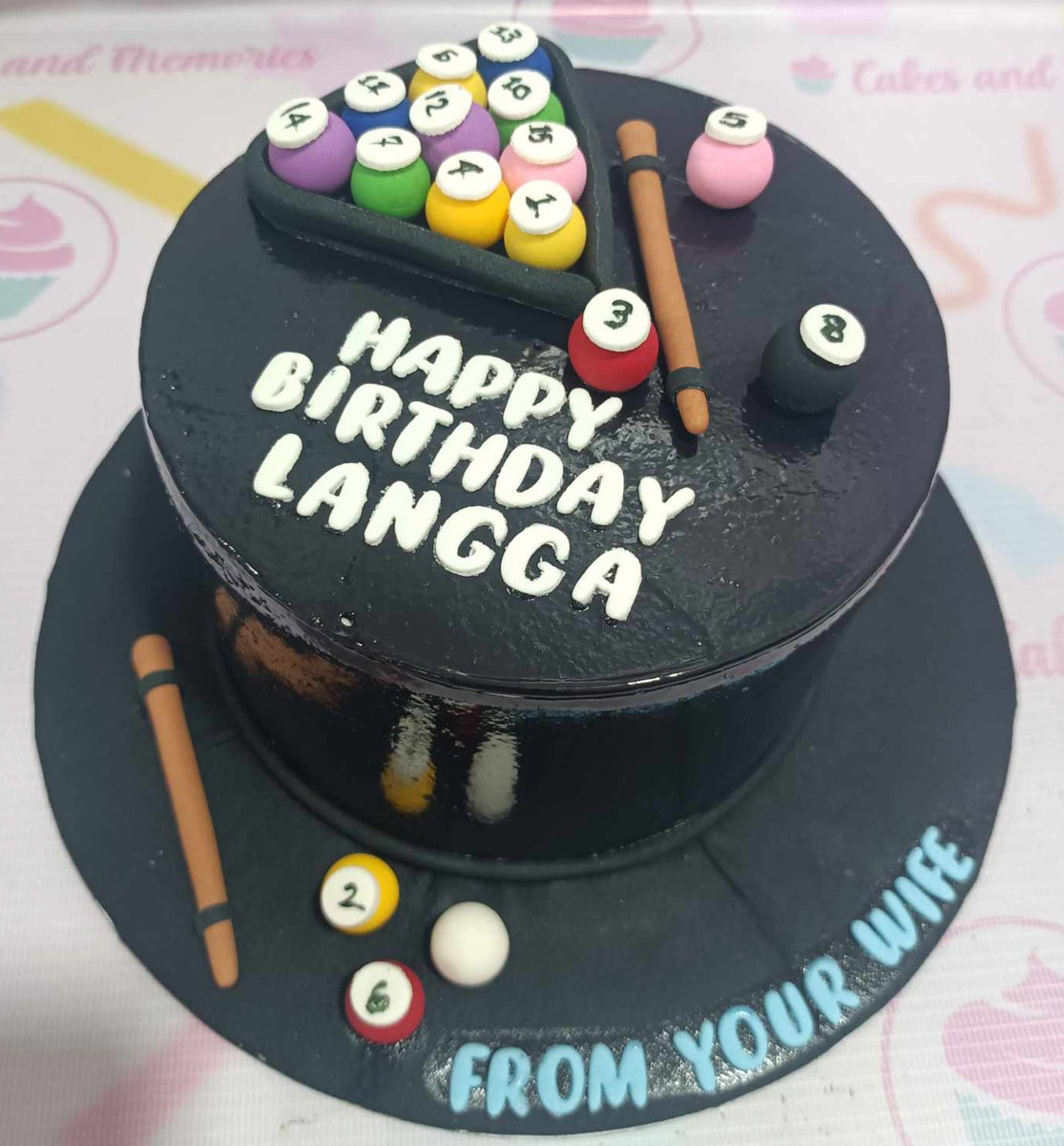 Billiards Cake - 1002 – Cakes and Memories Bakeshop