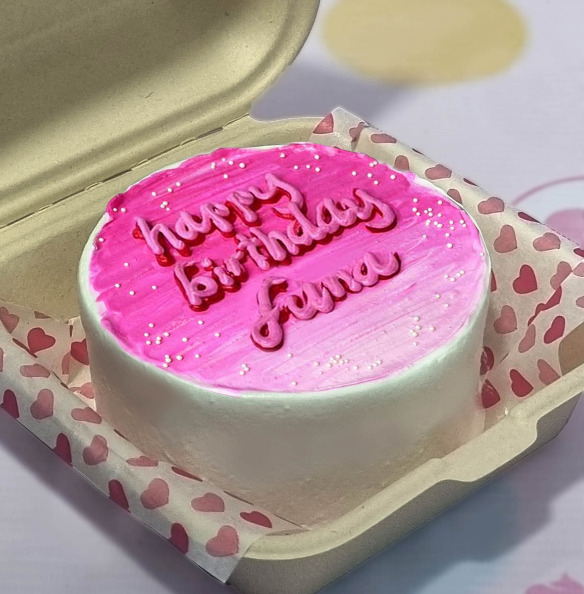 Pink Bento Cake – Cakes and Memories Bakeshop