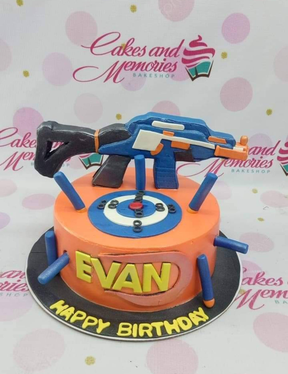 Nerf Cake - 1001 – Cakes and Memories Bakeshop