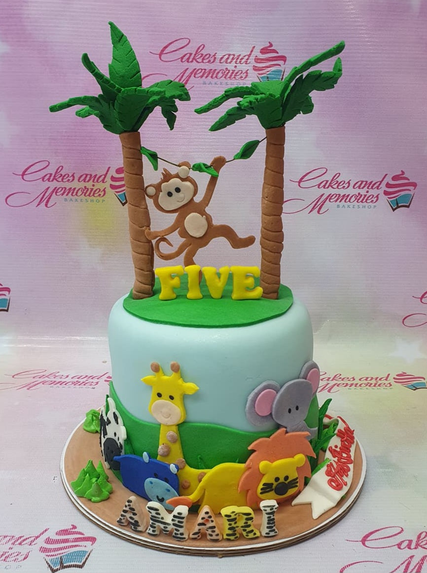 Safari Cake - 1174 – Cakes and Memories Bakeshop