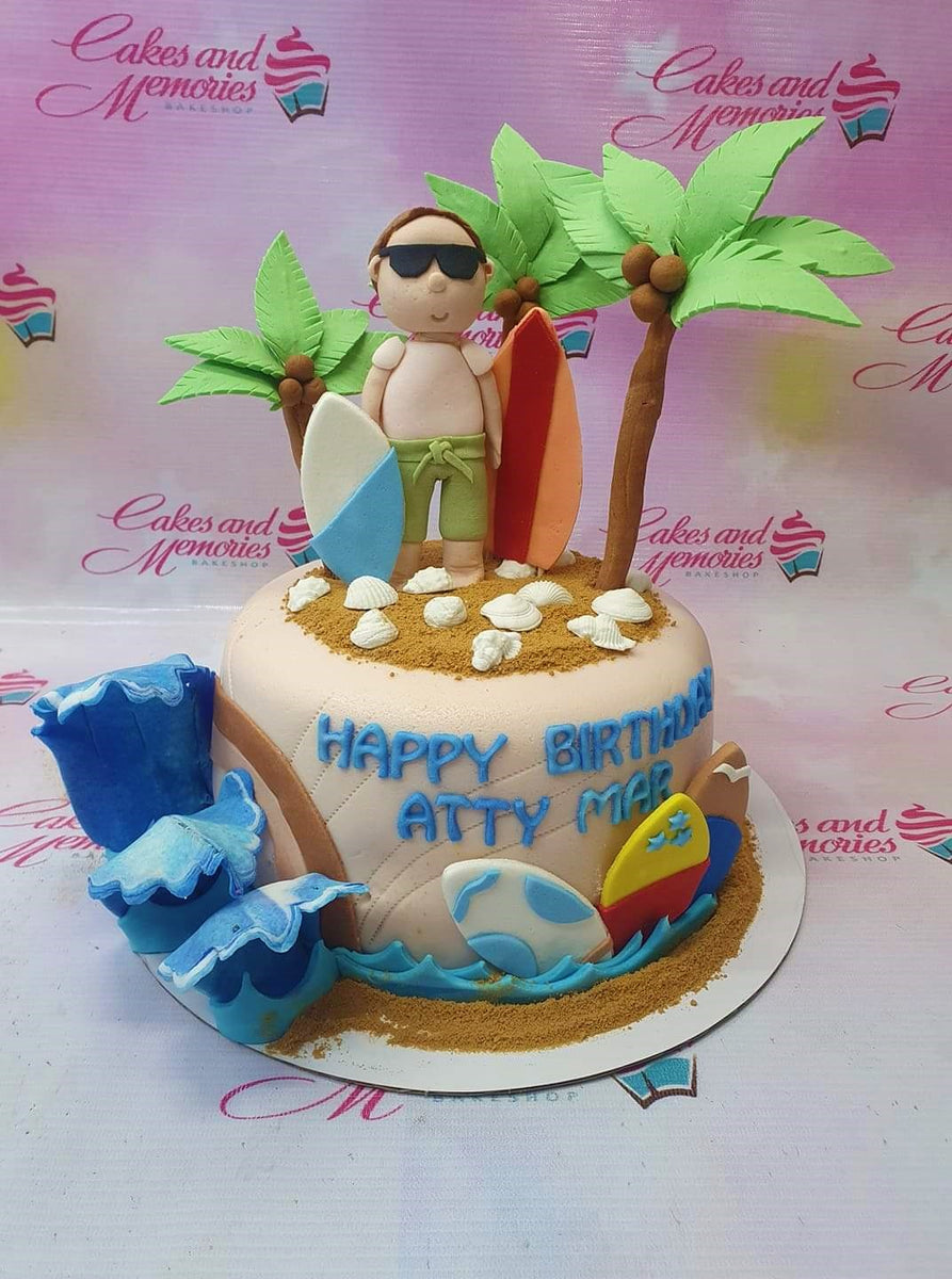 Beach Cake - 1131 – Cakes and Memories Bakeshop