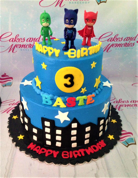 PJ Mask Cake - 2202 – Cakes and Memories Bakeshop