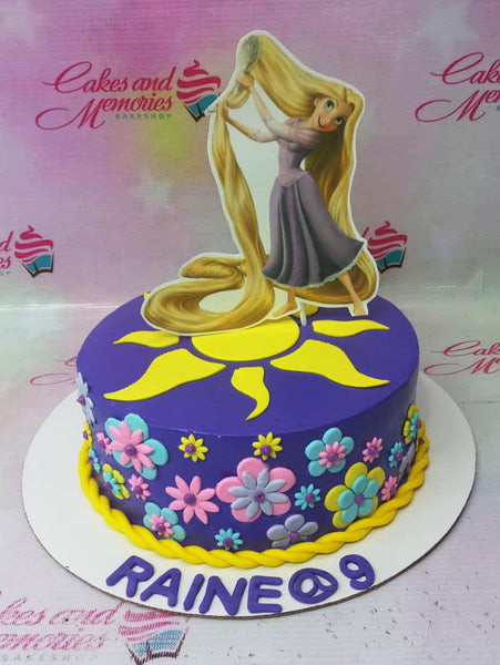 rapunzel cake design simple