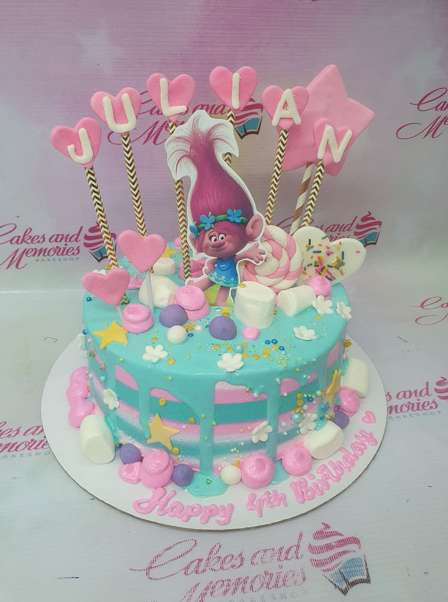 Trolls Cake - 1109 – Cakes and Memories Bakeshop