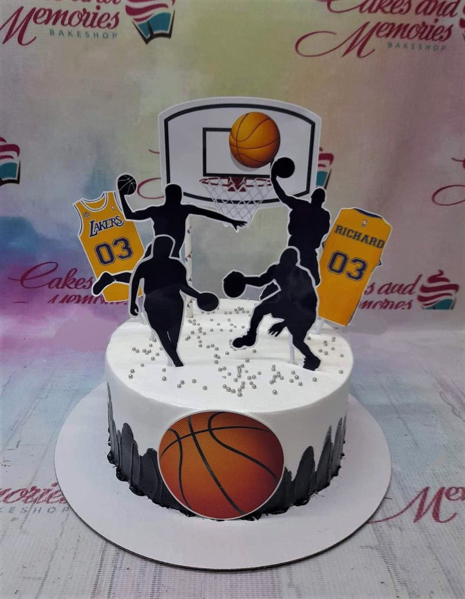 Basketball Cake - 1144 – Cakes and Memories Bakeshop