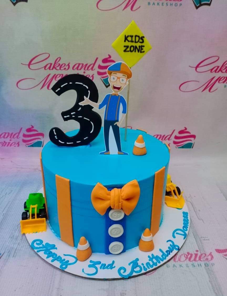 Blippi Cake - 1104 – Cakes and Memories Bakeshop