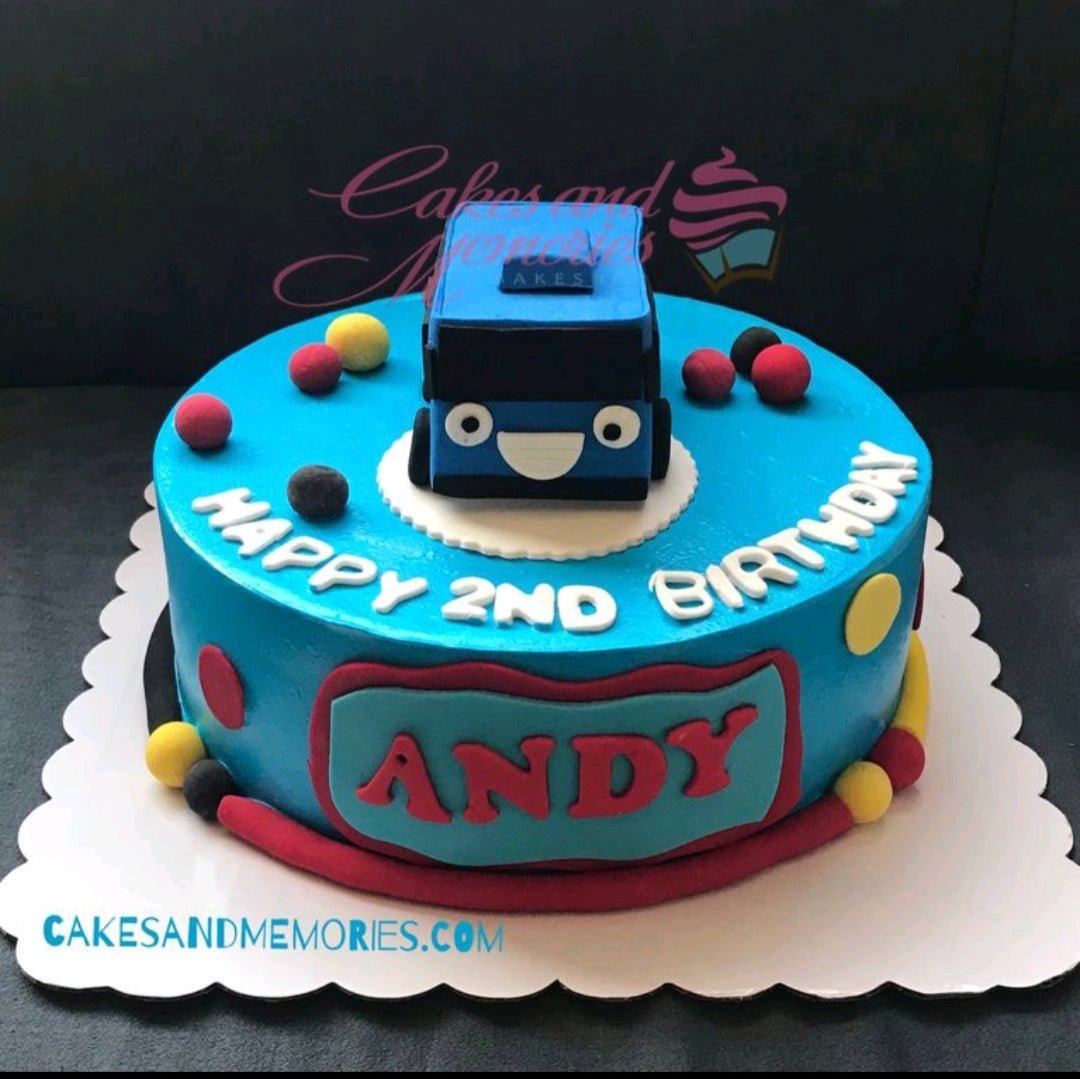 Bus Train Trucks Cake - 1105 – Cakes and Memories Bakeshop