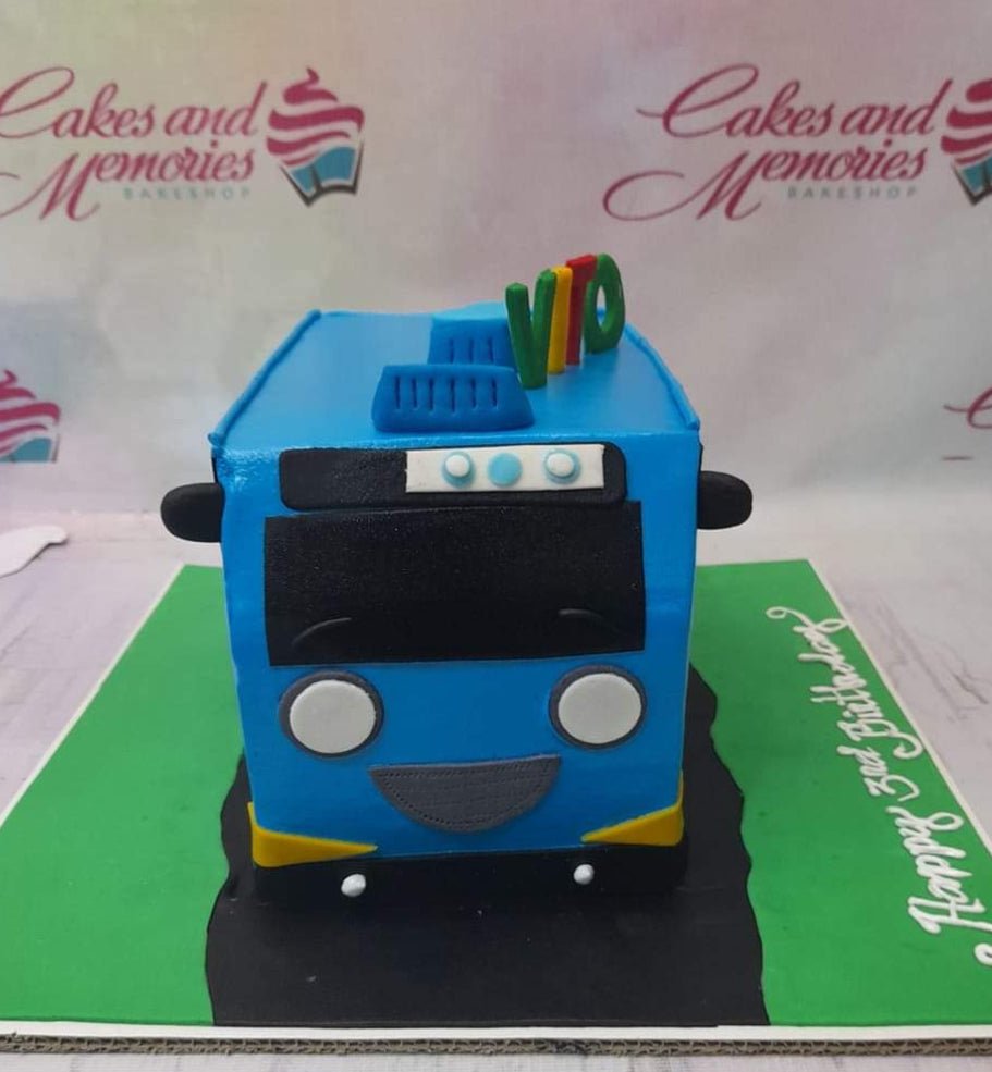 Bus Train Trucks Cake - 5302 – Cakes and Memories Bakeshop