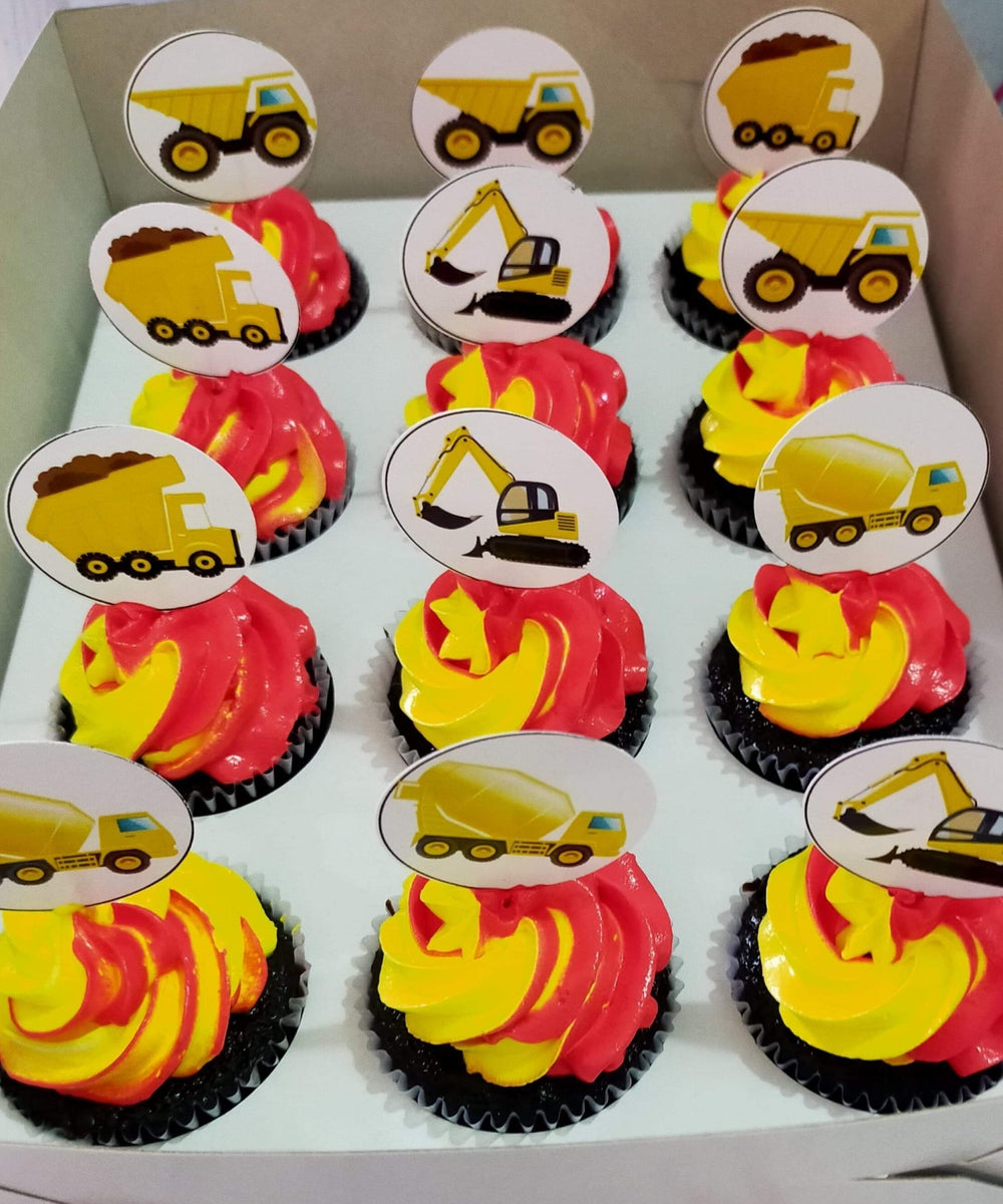 Construction Cupcakes - 7501 – Cakes and Memories Bakeshop
