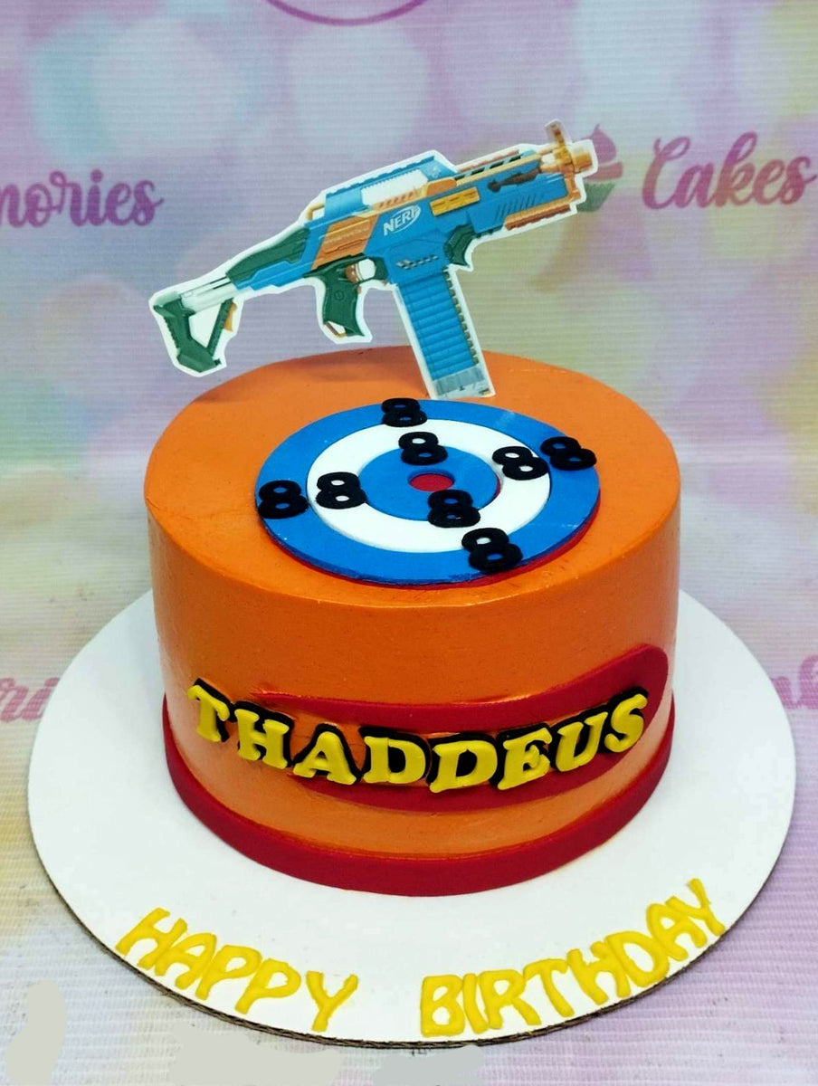 Nerf Cake - 1002 – Cakes and Memories Bakeshop