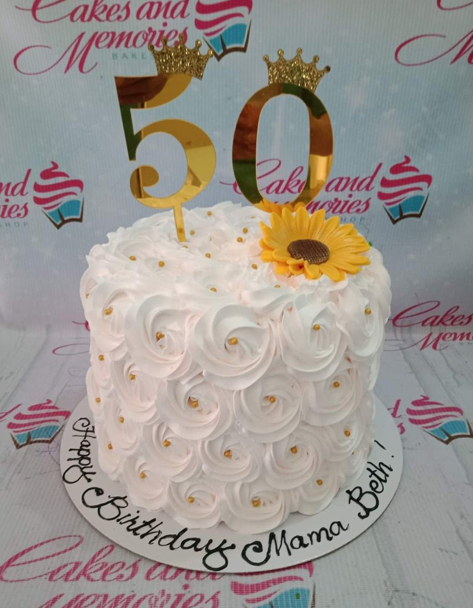 Fifty Cake - 1103 – Cakes and Memories Bakeshop