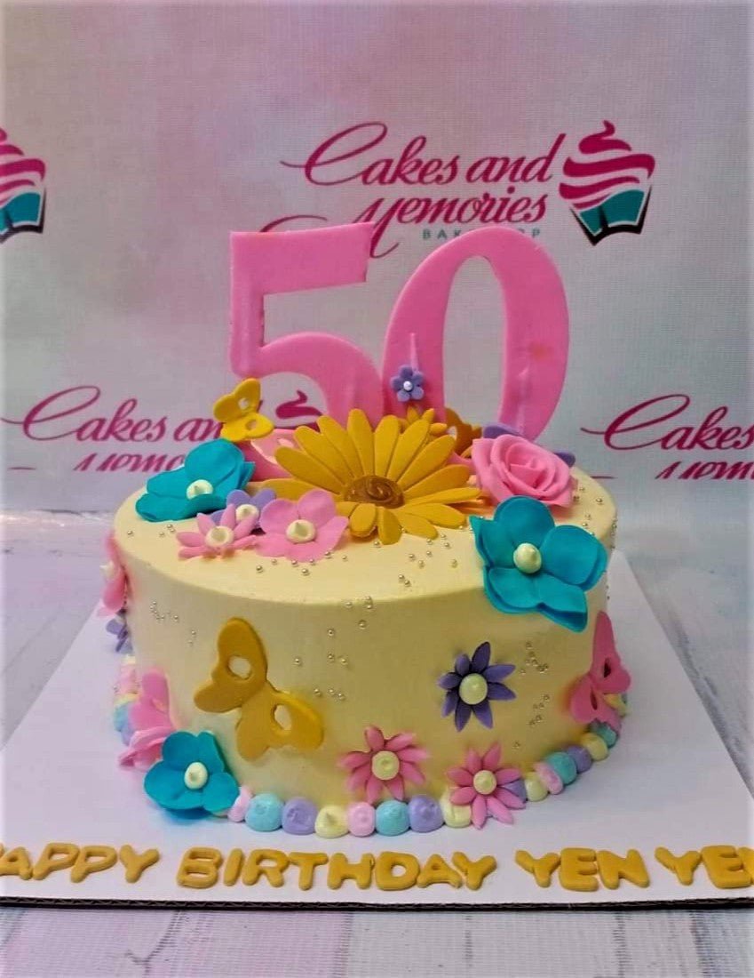 Fifty Cake - 1131 – Cakes and Memories Bakeshop