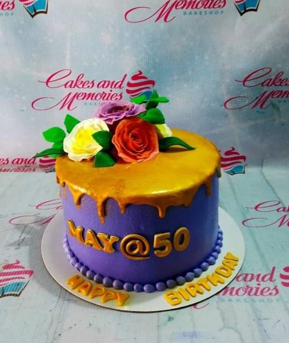 Fifty Cake - 1149 – Cakes and Memories Bakeshop