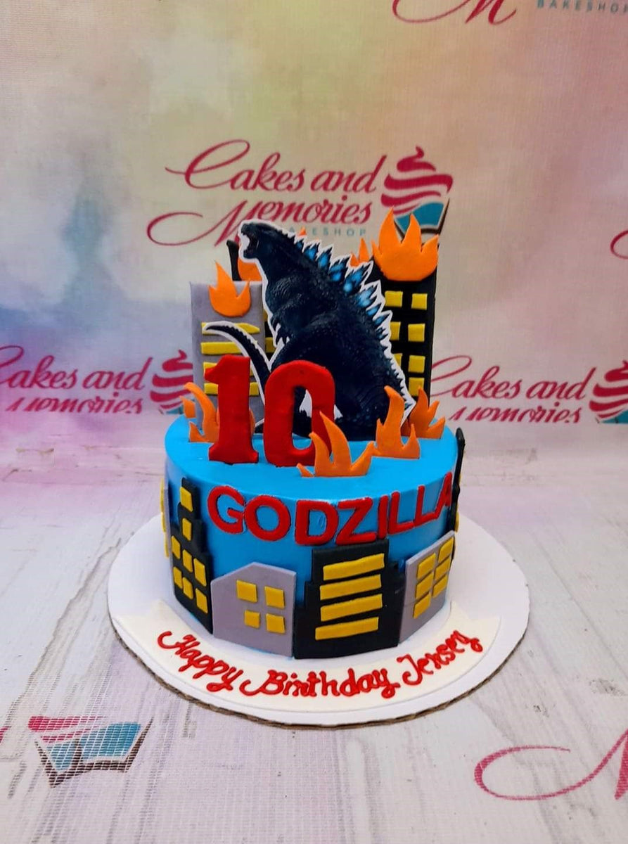 Godzilla Cake - 1104 – Cakes and Memories Bakeshop