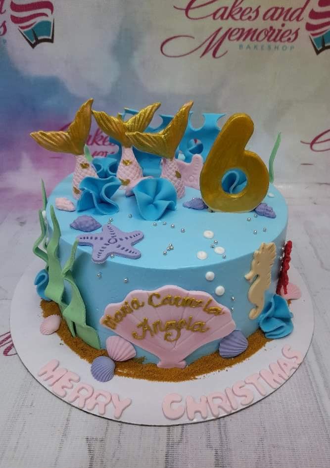 Mermaid Cake - 1131 – Cakes and Memories Bakeshop
