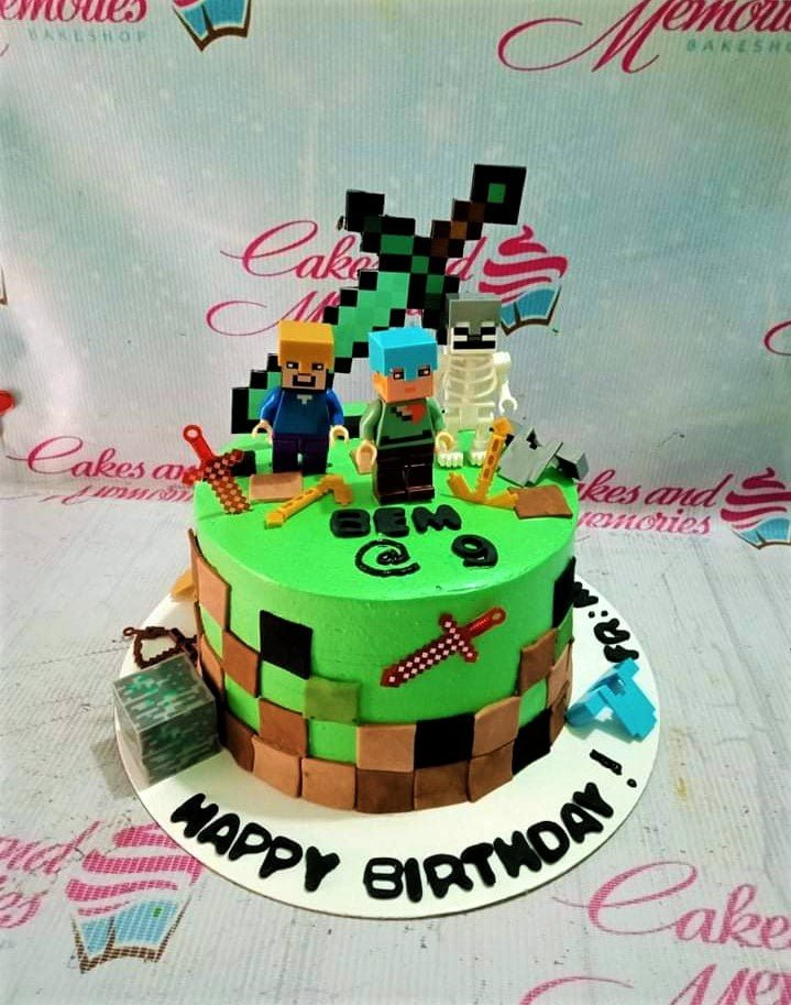 Minecraft Cake - 1117 – Cakes and Memories Bakeshop