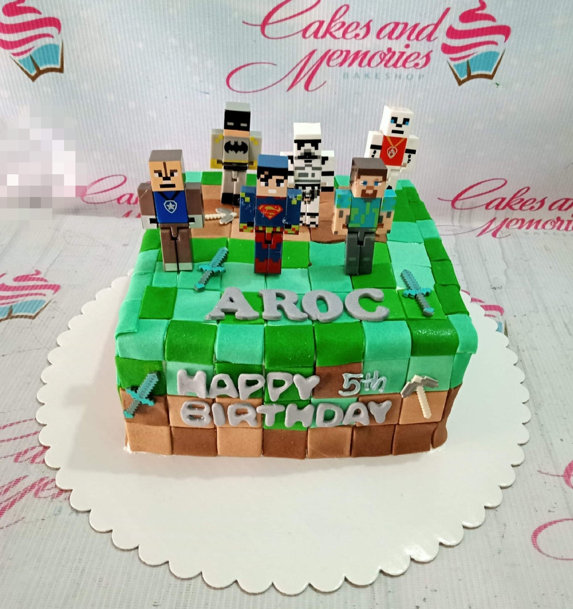Minecraft Cake Plush