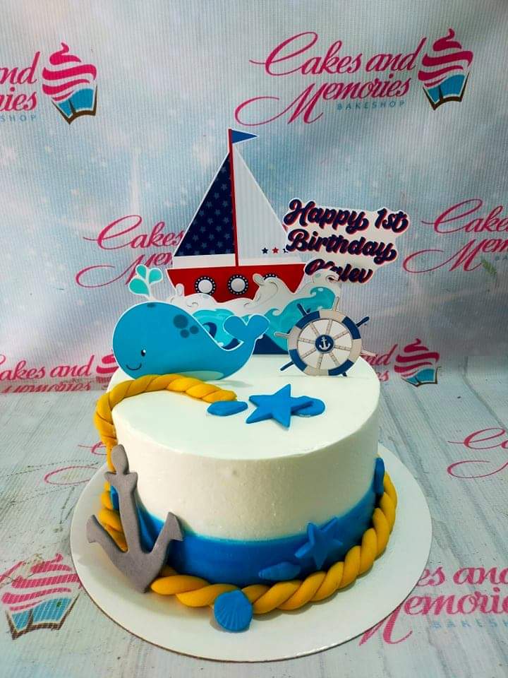Nautical Cake - 1134 – Cakes and Memories Bakeshop