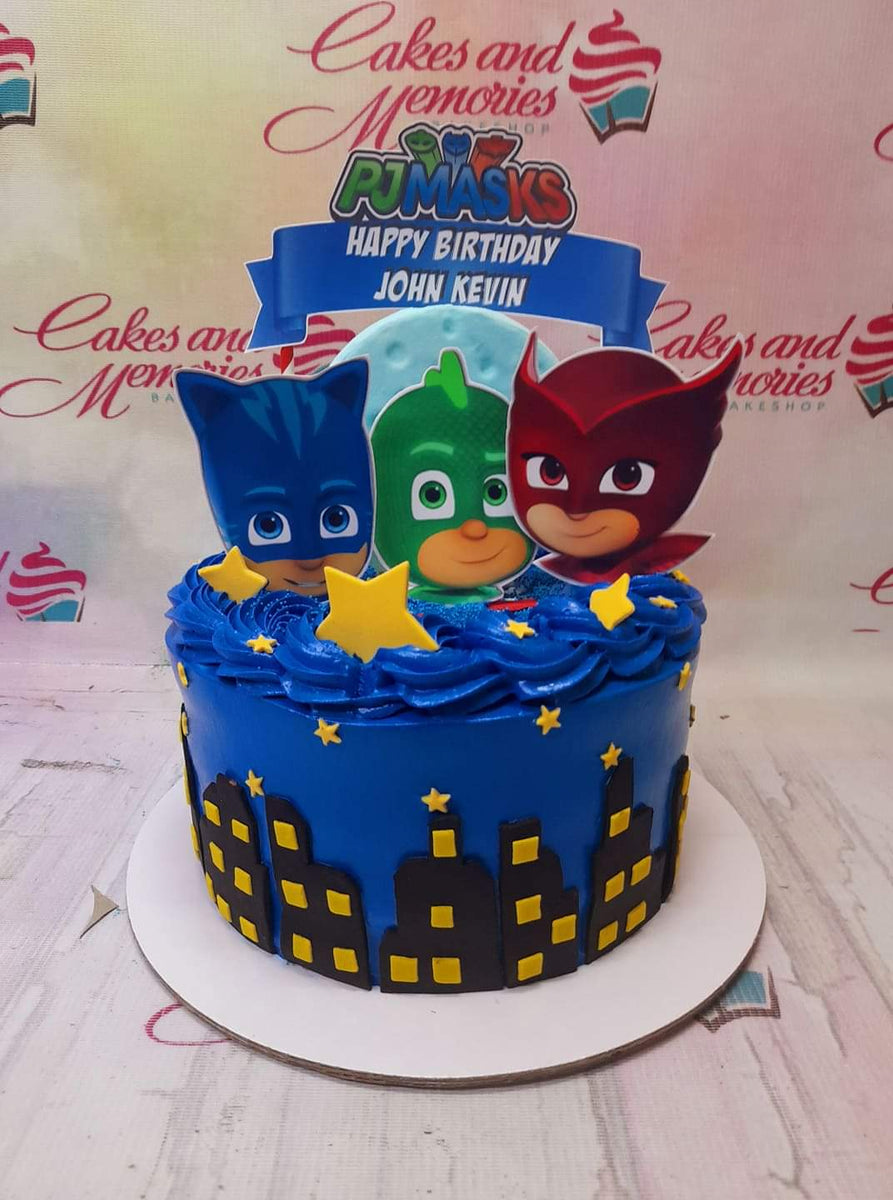 PJ Mask Cake - 1101 – Cakes and Memories Bakeshop