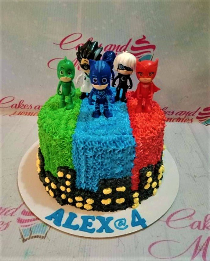 PJ Mask Cake - 1103 – Cakes and Memories Bakeshop
