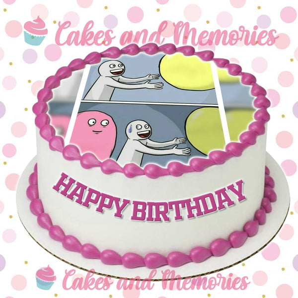 Running Away Balloon Meme Cake – Cakes and Memories Bakeshop