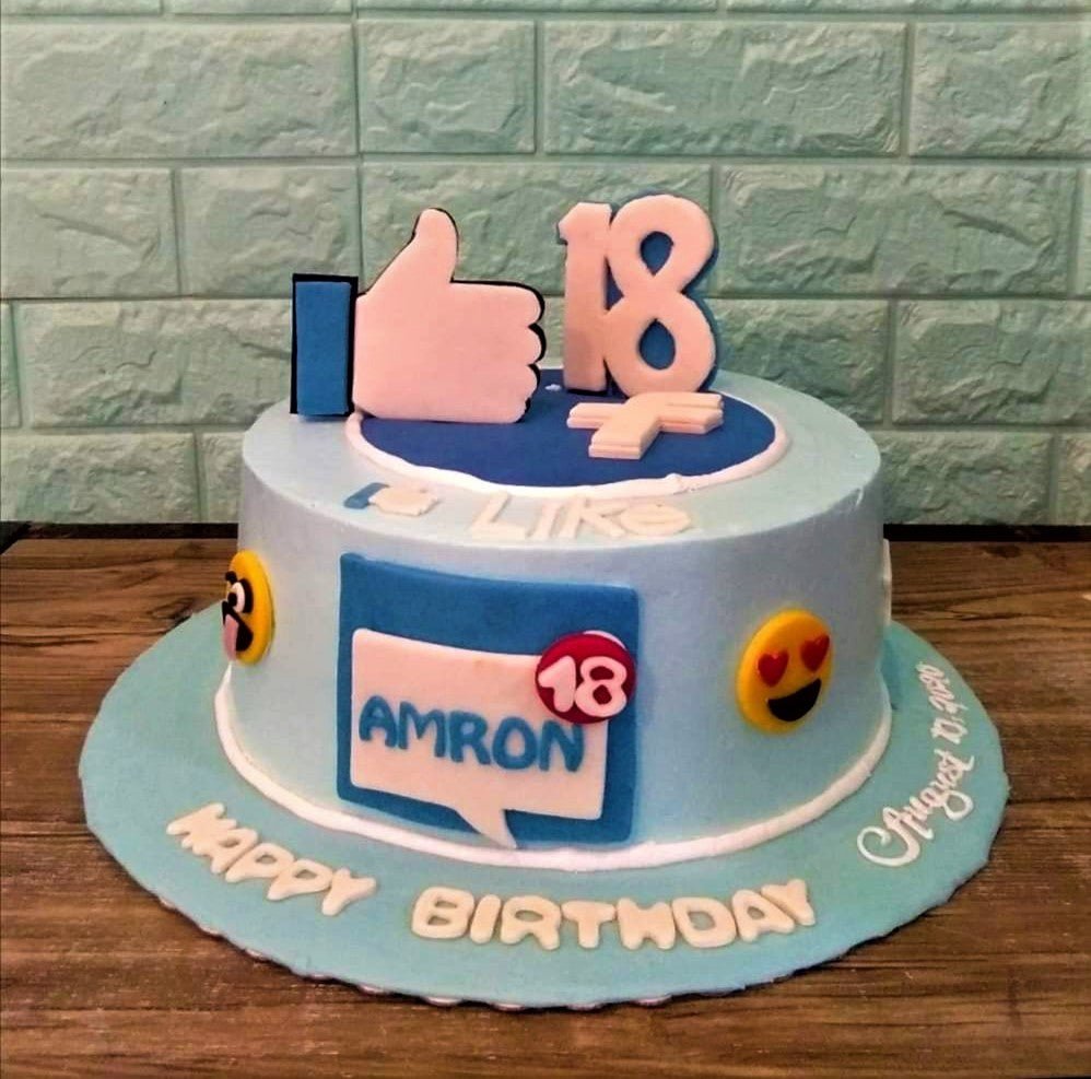 Social Media Cake - 1102 – Cakes and Memories Bakeshop