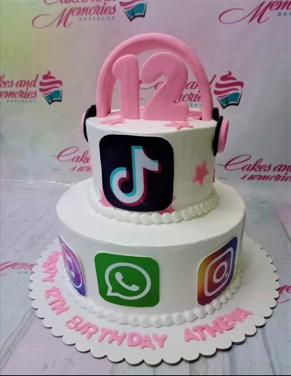 Social Media Cake - 2201 – Cakes and Memories Bakeshop