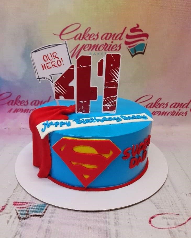 Superman Cake - 1117 – Cakes and Memories Bakeshop