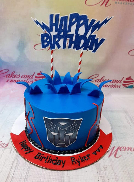 Transformers Cake - 1106 – Cakes and Memories Bakeshop