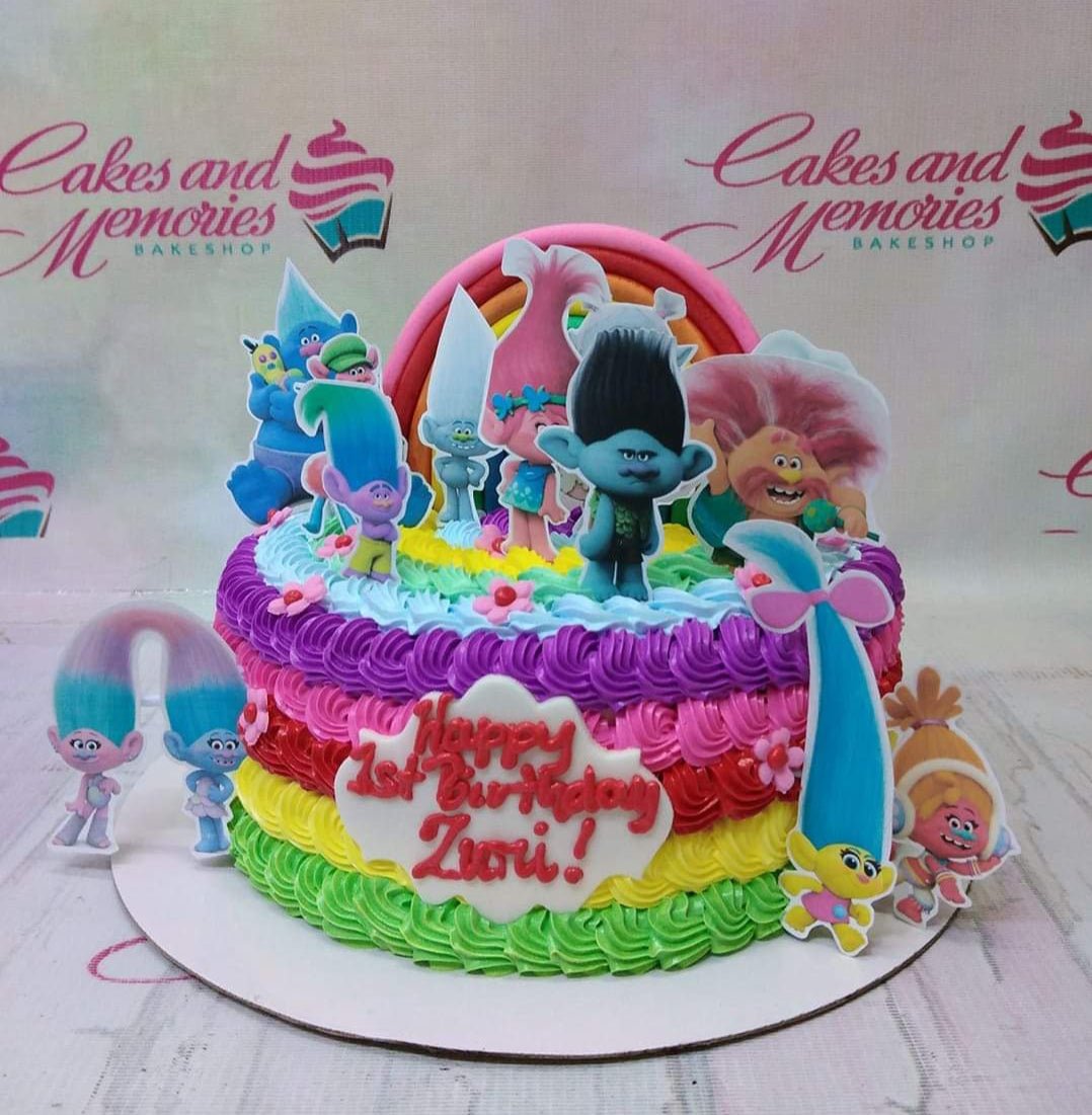 Trolls Cake - 1106 – Cakes and Memories Bakeshop